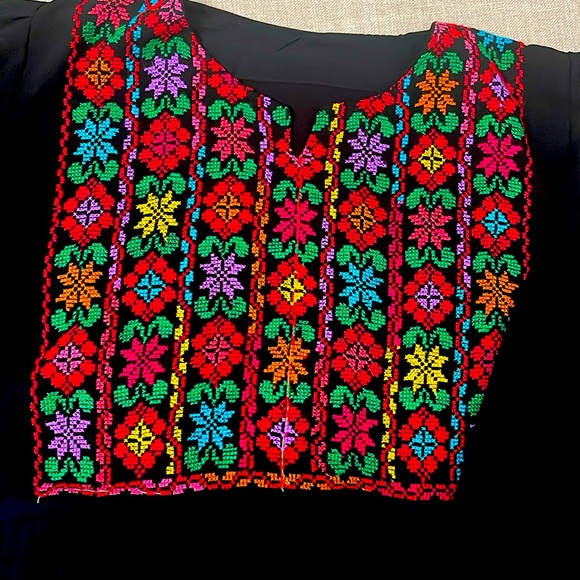 Sinia Handmade | Dresses | Egyptian Vintage Sinai Black Dress With ...